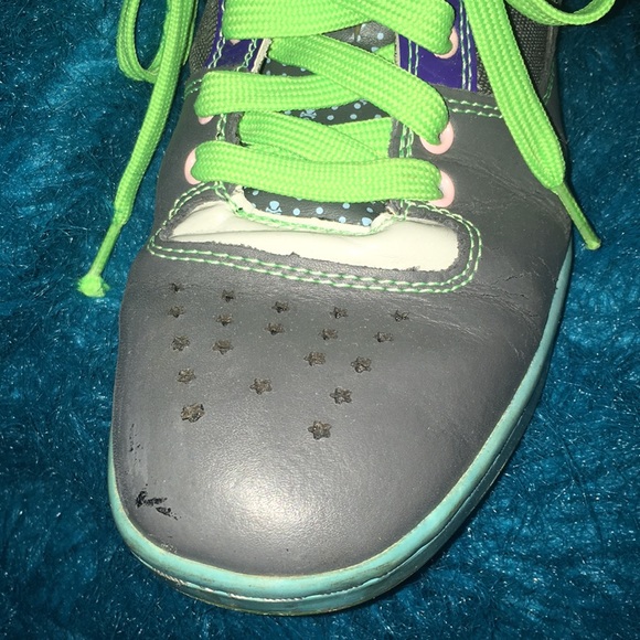 Punkrose | Shoes | Punkrose Sneakers Greylime Greenpurple Blue | Poshmark